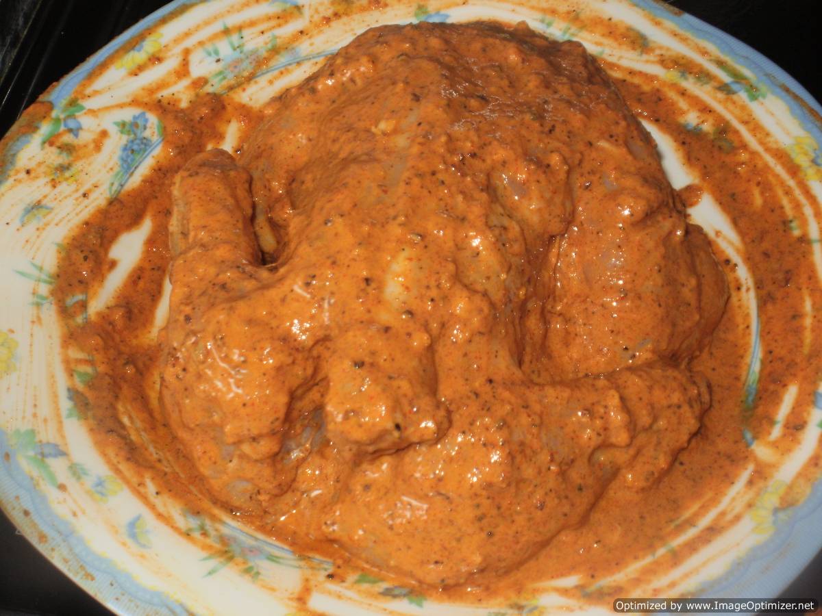 Charga /chargha (fried or roasted whole chicken)