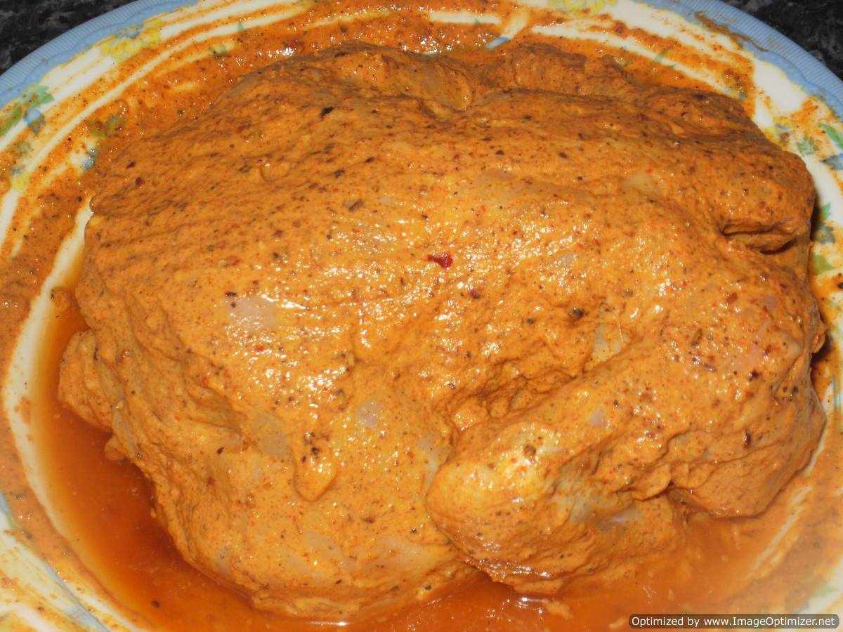 Charga /chargha (fried or roasted whole chicken)