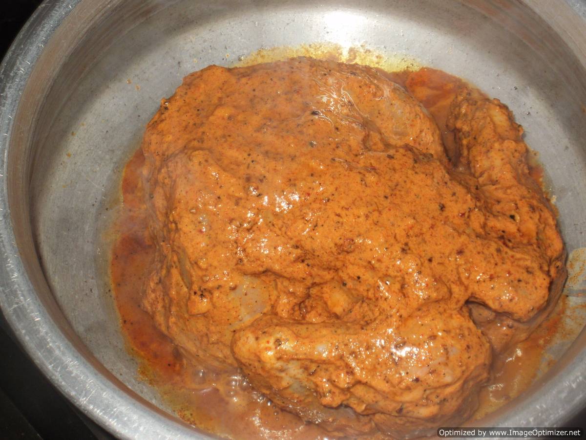 Charga /chargha (fried or roasted whole chicken)
