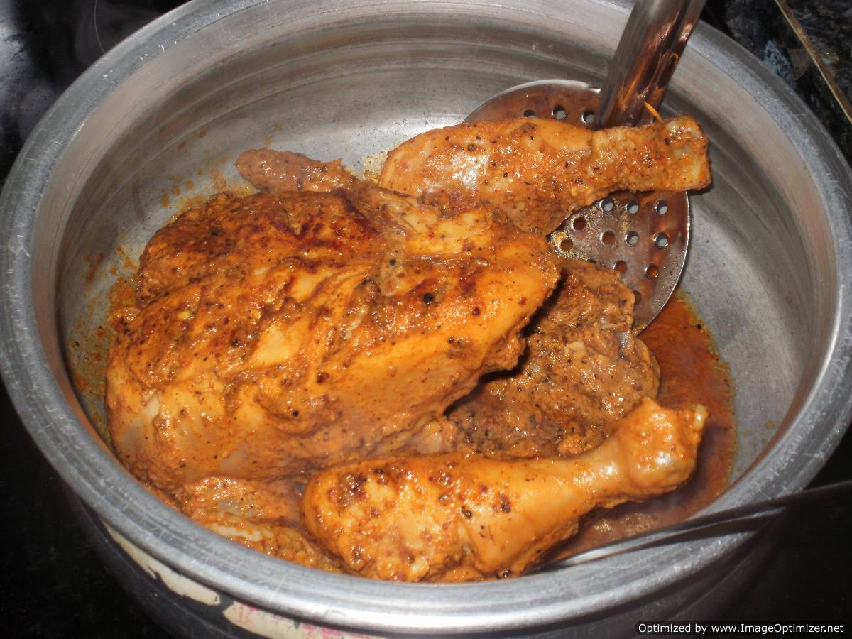Charga /chargha (fried or roasted whole chicken)