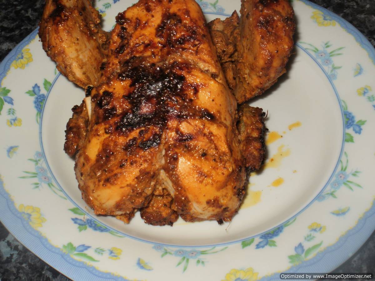 Charga /chargha (fried or roasted whole chicken)